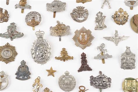 Lot 231 Cap Badges A Collection Of Military Cap