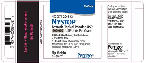 Nystop Package Insert Prescribing Information