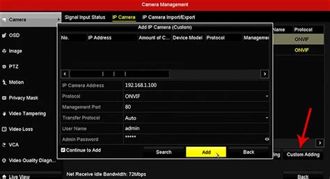 how to add an onvif ip camera to a hikvision dvr or nvr