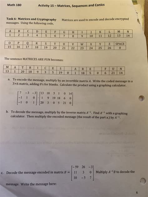 how to encode a message using matrices pandaamela