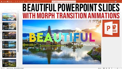 Create Beautiful Powerpoint Slides With Morph Transition Animations