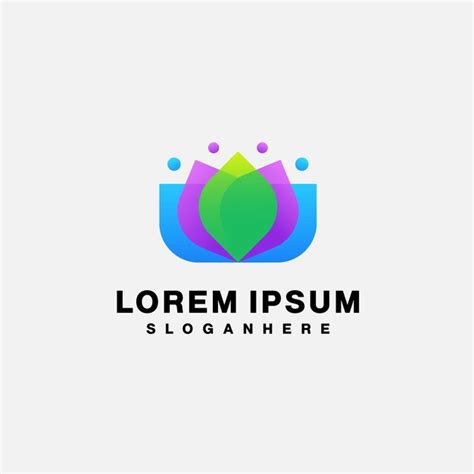 Premium Vector Flower Design Gradient Colorful Vector