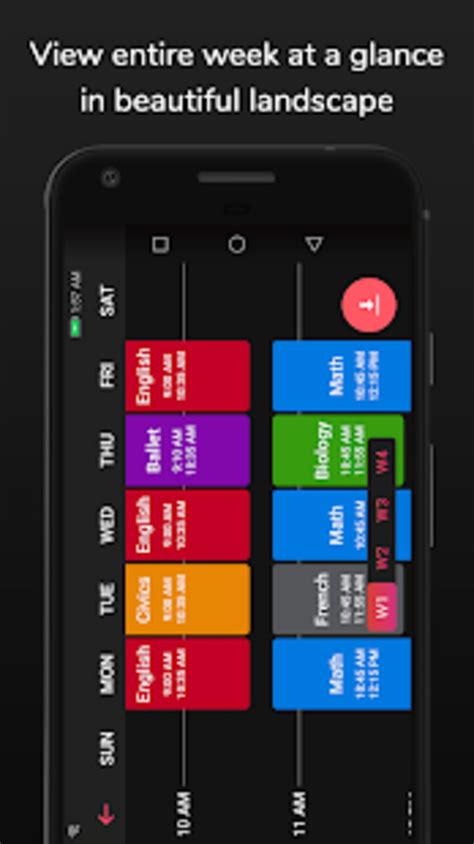 School Timetable Class University Plan Schedule Apk Para Android