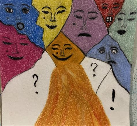 Иллюстрация Алиса в Зазеркалье в стиле абстракция