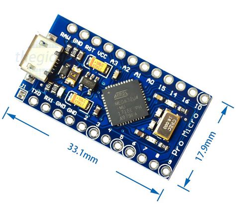 Arduino Pro Micro Atmega32u4 5v16mhz 16mhz 32kb 16k X 16 Flash