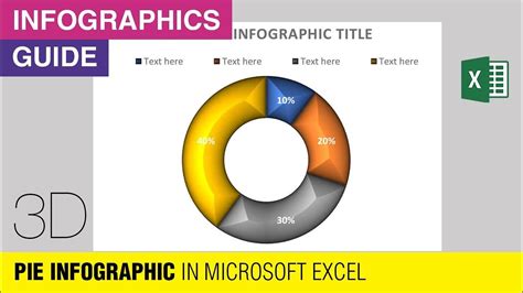 3d Doughnut Chart Doughnut Infographic In Microsoft Excel Microsoft Excel Doughnut Chart
