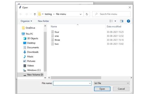 Tkinter Gui Text Editor Using Menu And Filedialog For File Operations