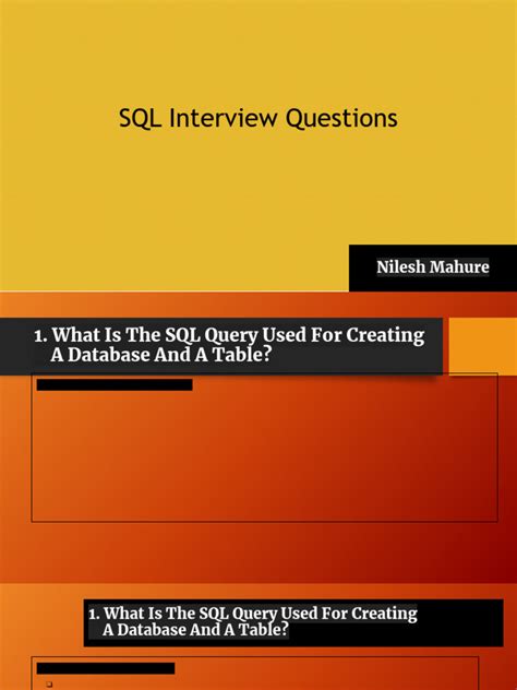 53 Sql Questions Answers Pdf Relational Database Databases