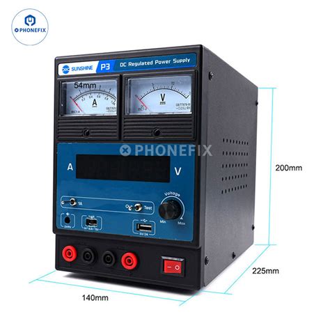 Sunshine P3 Dc Regulated Power Supply Dual Led Pointer Display