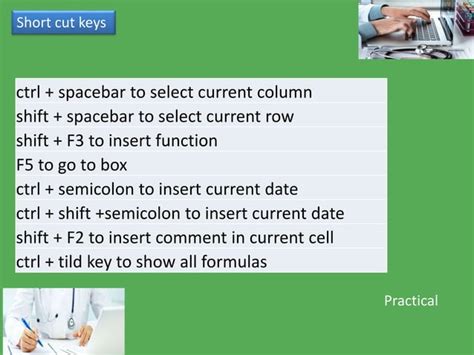 Basics Of Excel For Medical Profession PPTX