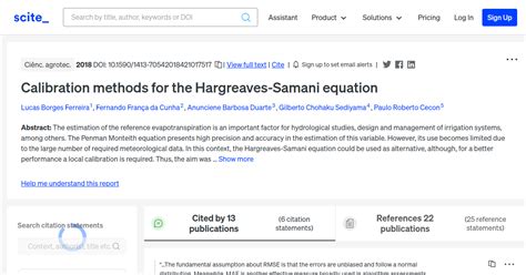 Calibration Methods For The Hargreaves Samani Equation