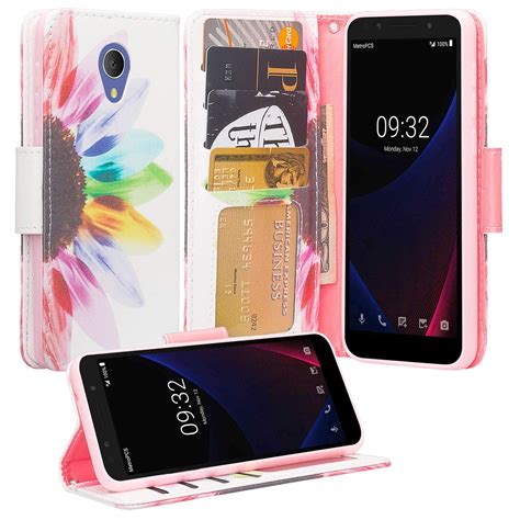 For Tracfone Alcatel TCL LX A502DL Alcatel 1X Evolve IdealXTRA 5059R Case Kickstand Pu