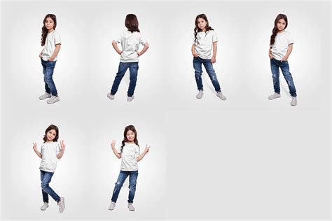 موکاپ تیشرت بچه گانه دخترانه پارت 1 کد محصول 117843