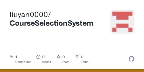 GitHub Liuyan CourseSelectionSystem