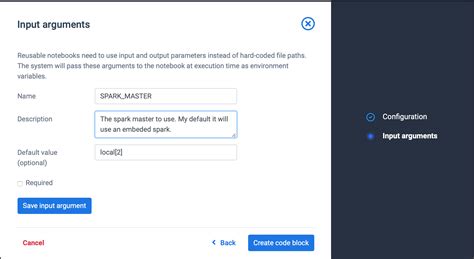 creating a reusable code block from a notebook · documentation