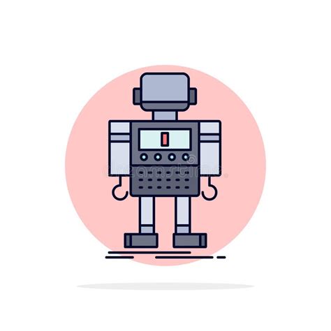 Autonomous Machine Robot Robotic Technology Logo Design Blu Stock Vector Illustration Of