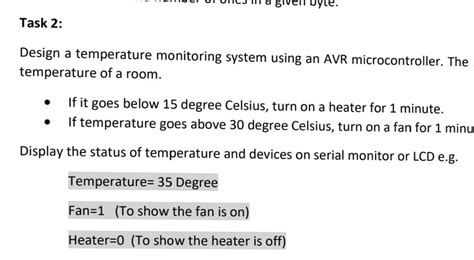 Solved Given Byte Task Design A Temperature Monitoring Chegg