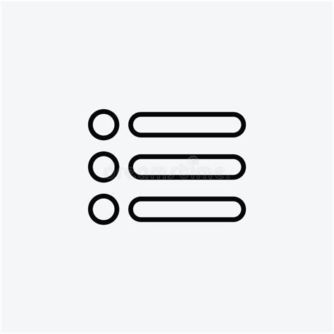 Menuline In Thin Line Black Color Flat Simple Vector Symbols Illustration Stock Vector