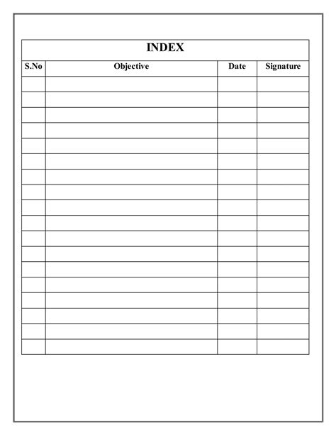 blank index page for project