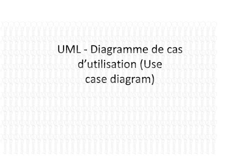 Uml Diagramme De Cas Dutilisation Use Case Diagram Case Diagram Diagramme Document