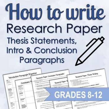 How To Write Thesis Intro Conclusion Paragraphs Research Essay Editable