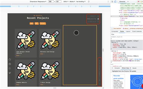 Html Why When I Change The Device Type In The Inspect Window The Whole Structure Of My Website