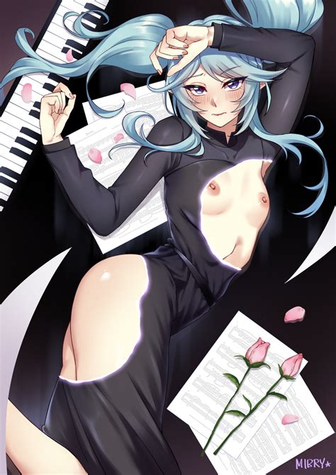 Rule 34 1girls Blue Eyes Blue Hair Blushing Clothed Embarrassed Epsilon The Eminence In