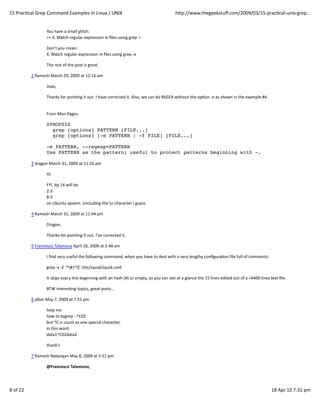Practical Grep Command Examples In Linux Unix PDF Operating Systems Computer Software