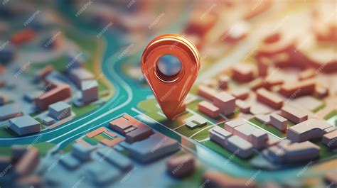 Map Pin On Detailed Map Premium Ai Generated Image