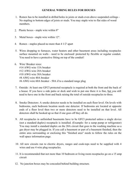 Home Wiring Rules Wiring Flow Line