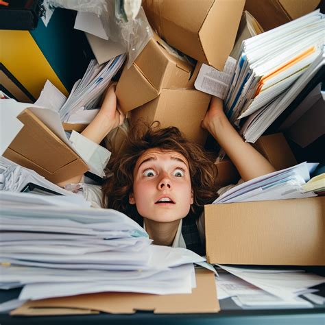 Free Overwhelmed By Paperwork Image Overwhelmed Paperwork Woman