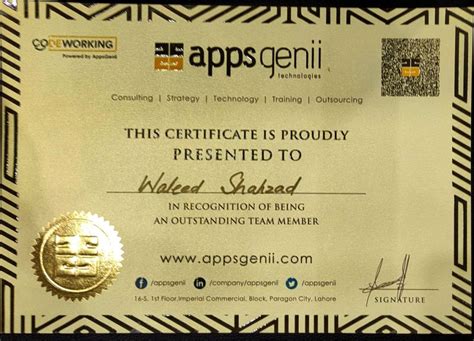 waleed shahzad on linkedin softwaredeveloper appreciation softwarecompany appsgenii…