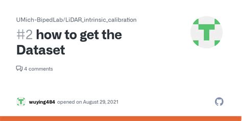 How To Get The Dataset · Issue 2 · Umich Bipedlab Lidar Intrinsic Calibration · Github
