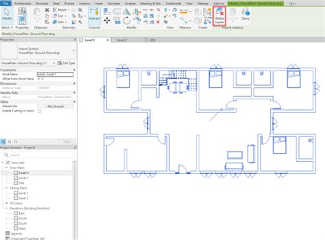 Import AutoCAD Files Into Revit Direct Import And Import As Families