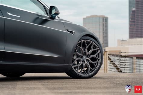 Tesla Model 3 Vossen Hybrid Forged Series Hf 2 Vossen Wheels