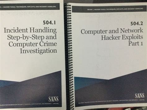 Sans Sec504 2018 Hacker Tools Techniques Exploits And Incident
