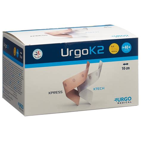 Urgo K2 Lite 2 Layer Compression System Size 18 25 10cm 40mm Hg 2