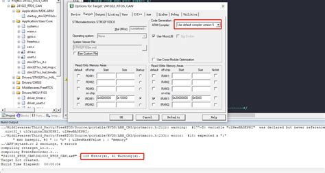 【mdk应用】mdk编译器 ac5 ac6 选择、及其工程创建 cubemxandandrtos 裸机 ac6编译器 csdn博客