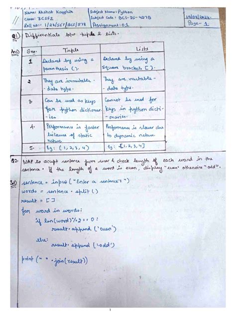 Python Assignment Pdf