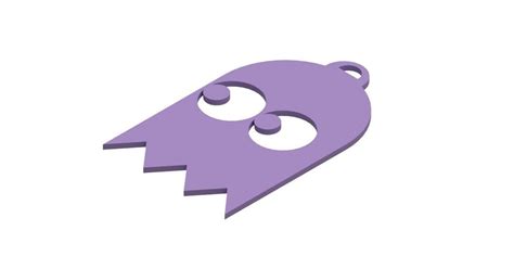 Pacman Ghost Keychain By Toniaz Download Free Stl Model