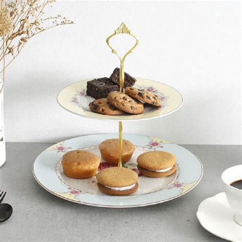 로얄로즈 2단 접시 케이크 스탠드 감도 깊은 취향 셀렉트샵 29cm
