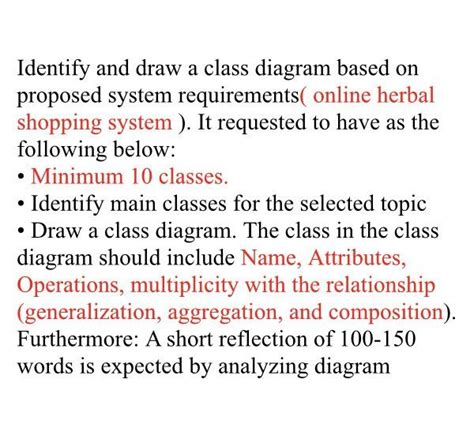 Solved Identify And Draw A Class Diagram Based On Proposed Chegg Com