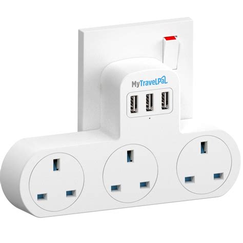 Way Uk Plug Adapter With Usb Ports Mytravelpal Desertcart Australia