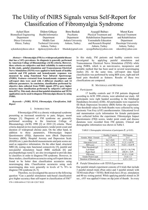 pdf the utility of fnirs signals versus self report for