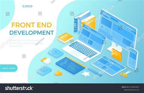 Front End Development Creating Site Layout Stock Vector Royalty Free 2152875927 Shutterstock