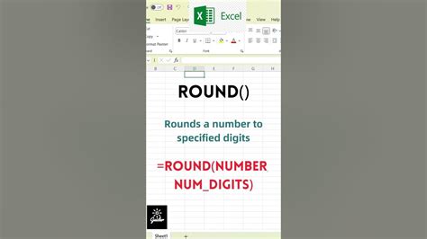 Round Execl Excelfunctionsguide Exceltips Exceltutorial