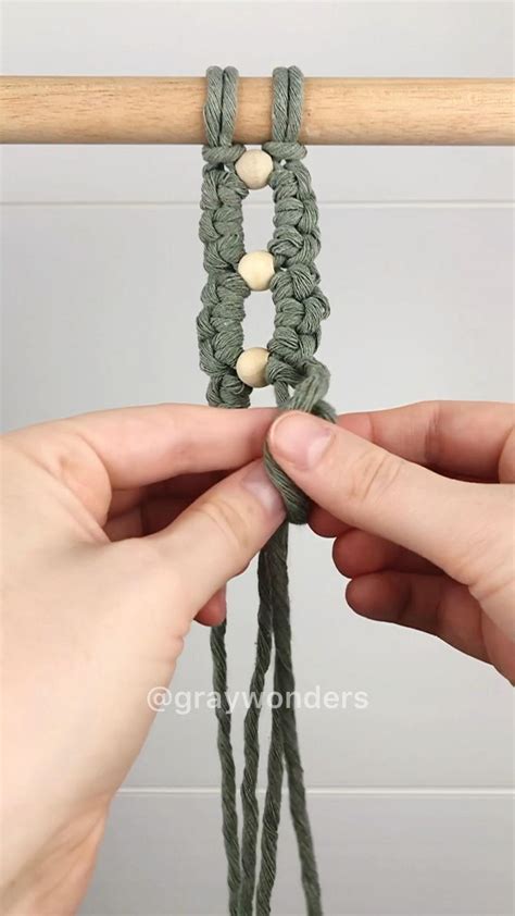 Easy Macrame Pattern With Beads Perfect For Bracelets Keychains Plant Hangers And More