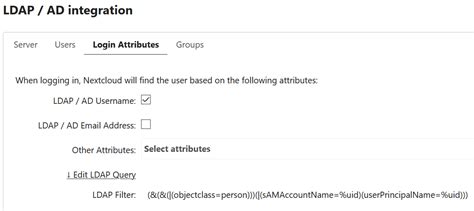 Nextcloud LDAP AD Authentication Page Support NethServer Community