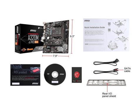 MSI A320M A PRO MAX AM4 Micro ATX AMD Motherboard Newegg Com