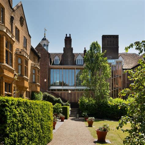 Gables And Chimneys Inform Magdalene College Library In Cambridge